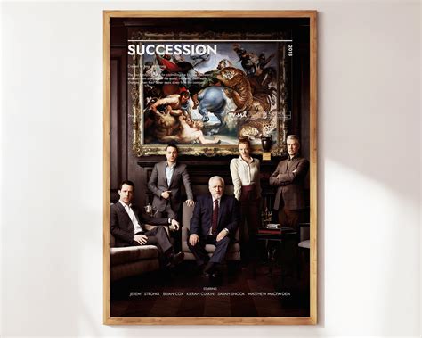 Succession Poster Art Print Movie Posters Tv Posters Etsy