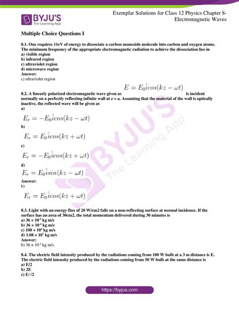 NCERT Exemplar Class 12 Physics Solutions Chapter 8 Electromagnetic