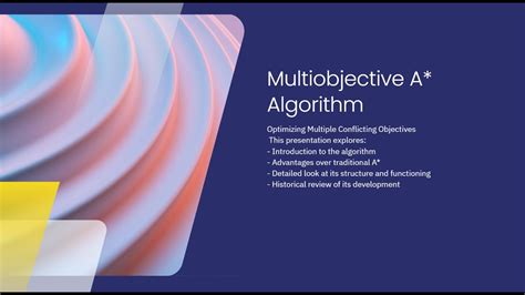 Multi Objective A Algorithm Youtube