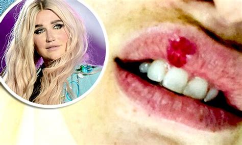 Kesha Lip Tattoo