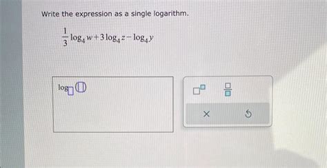 Solved Write The Expression As A Single Logarithm Chegg