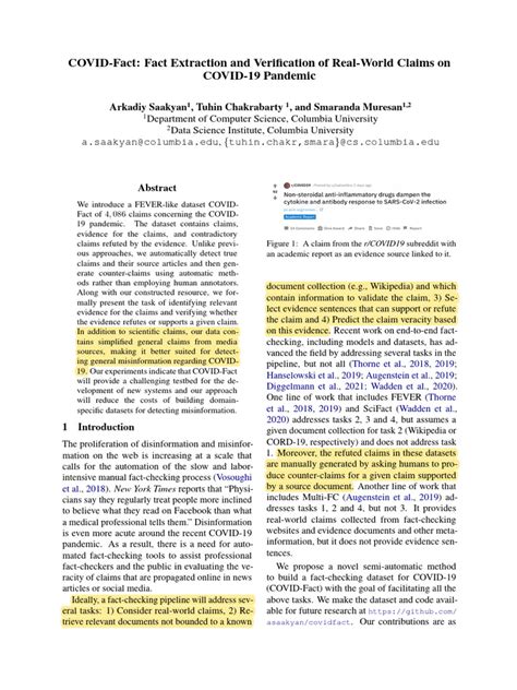 Fact Extraction And Verification Of Real World Claims On Pdf