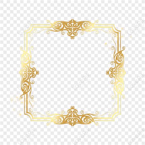 Golden Textured Floral Border Abstract Patternmarriagetexture