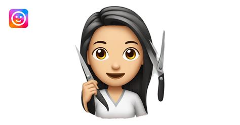 Girl Cutting Hair Emoji Ai Emoji Generator