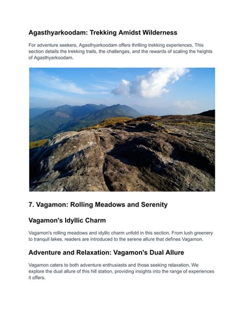 Heights Of Serenity Kerala S Enchanting Hill Stations Revealed Pdf