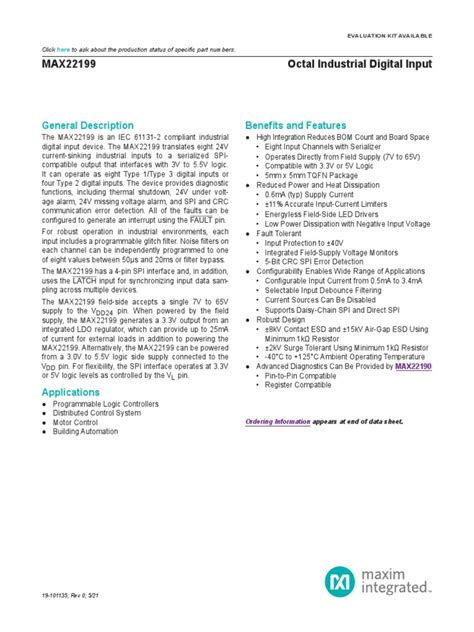 max22199 octal digital input pdf input output resistor