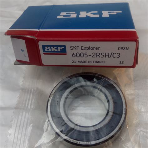 High sealed deep groove ball bearing 6005 2RSH/C3 - SKF ball bearing
