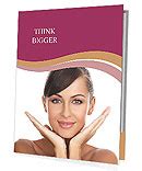 Stunning White Portrait Of A Sexy Woman Presentation Folder Design ID