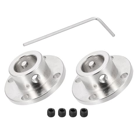 Dmiotech 2 Pack 12mm Flange Coupling Connector Rigid Guide Shaft Support Coupler Shaft Coupling