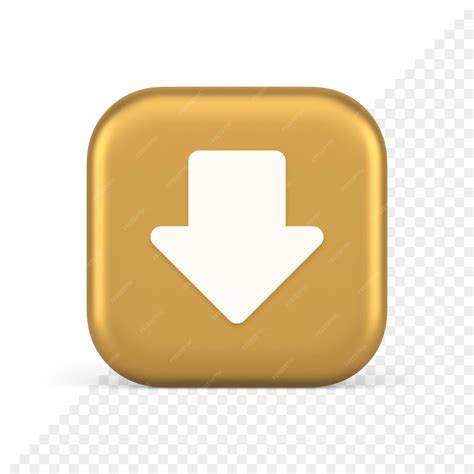 Premium Psd Arrow Down Button Keyboard Navigation Pointer Cyberspace