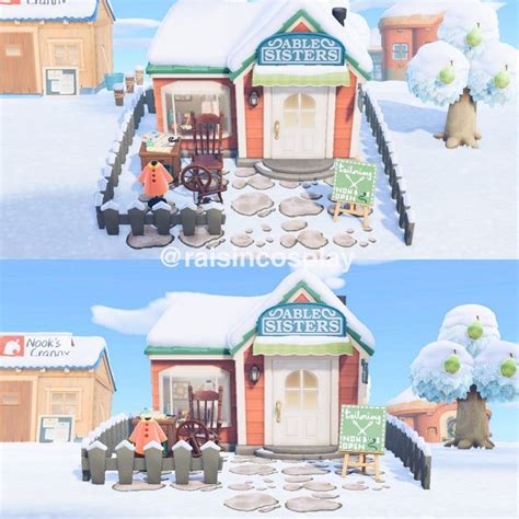 Animal Crossing New Horizons Able Sisters Exterior Custom Design