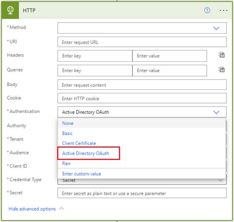 call power bi rest apis with power automate