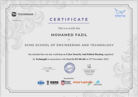 Mohamed Fazil On Linkedin Cybersecurity Ethicalhacking Techskills