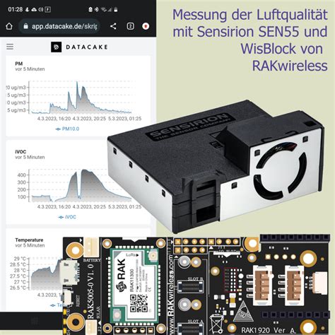 Messung Der Luftqualität Mit Sensirion Sen55 Und Wisblock Von Rakwireless Ckarduino