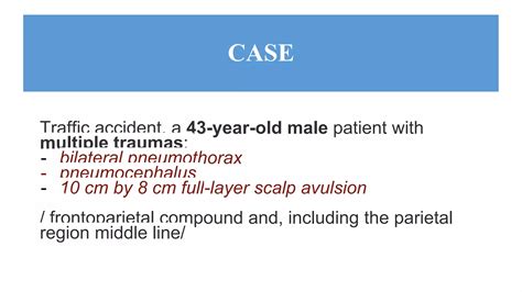 Treatment Of Scalp Defects With A Combination Of Trephination And Platelet Rich Plasma Pptx