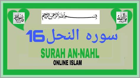 Surah 16 Chapter 16 An Nahl Complete Quran With Urdu Hindi