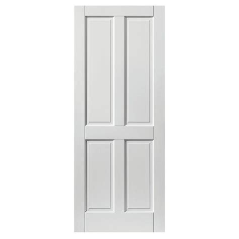 Prehung Interior Solid Wood White Primer 4 Panel Door Shaker Door