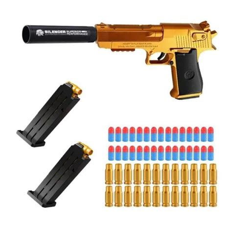 Pistolet De Simulation Daigle Du Désert Avec Silencieuxpistolet Pour