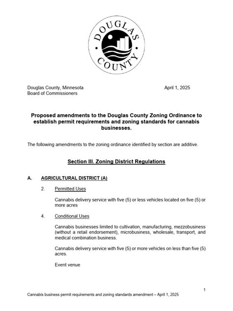 Amendment To Zoning Regarding Cannabis Pdf Zoning Nuisance