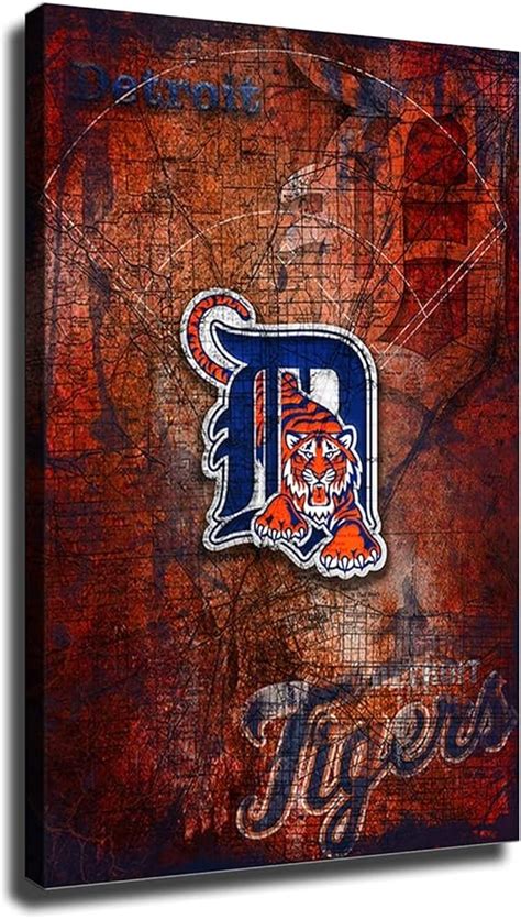 Print At Home Detroit Tigers Mlb Detroit Tigers Vintage Retro Print