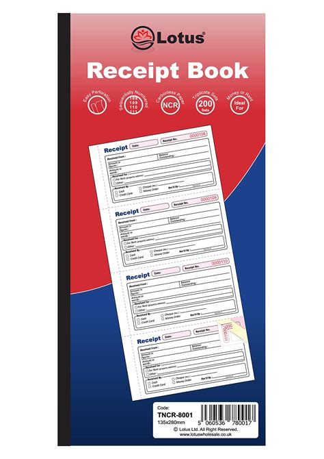 Buy Triplicate Receipt Book Ncr 135 X 280mm Long Receipt Book