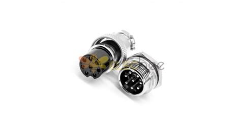 Gx16 Aviation Connector Male And Female One Pair 8pin Straightpanel