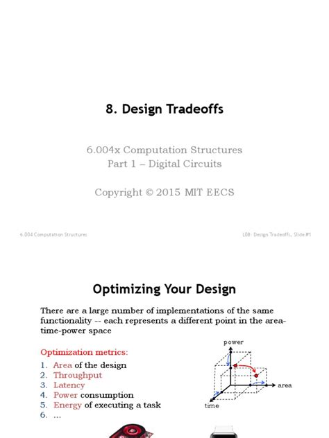 Design Tradeoffs 6004x Computation Structures Part 1 Digital