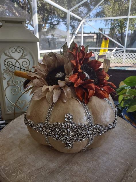 Jeweled Pumpkin Decor