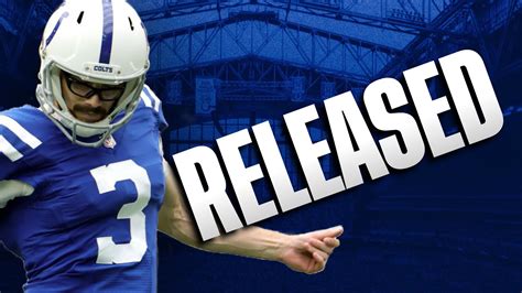 Indianapolis Colts Release Kicker Rodrigo Blankenship Youtube