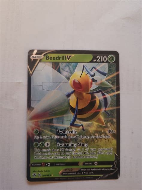 Pokemon Card Beedrill V 001189 Astral Radiance Ultra Rare Near Mint