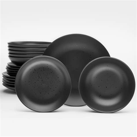 Bormioli Rocco Van Well Tafel Service Luna 18 Tlg Steingut Coupe