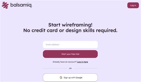 How To Create A Balsamiq Cloud Account Signup Guide And Options Balsamiq Documentation