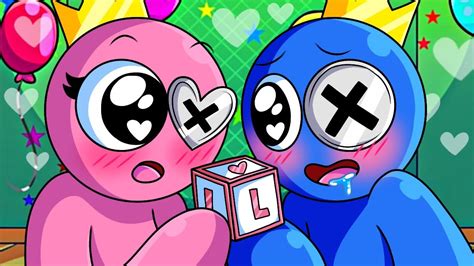 The Truth About Pink And Blue Rainbow Friends Animation Youtube