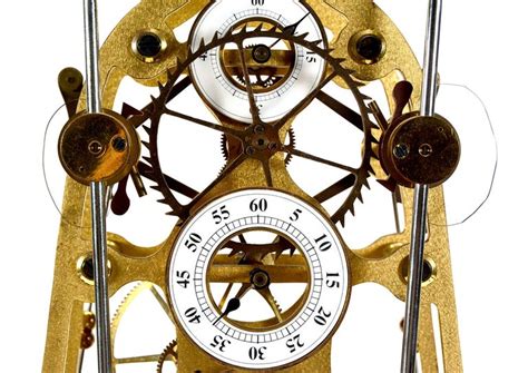 Vintage English Devon Harrison Grasshopper Double Pendulum Skeleton Sea