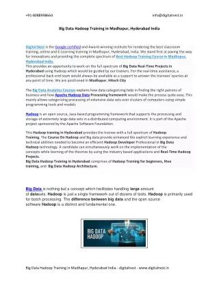 PPT Big Data Hadoop Certification PowerPoint Presentation Free Download ID