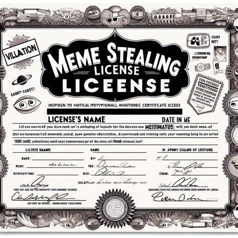 Meme Stealing Licence Blank Template Imgflip