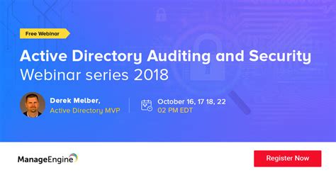 Free Webinar Active Directory Auditing And Security Webinar Series
