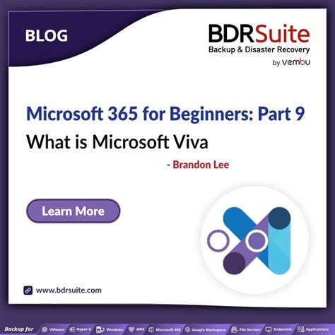 microsoft 365 for beginners what is microsoft viva part 9 r bdrsuite