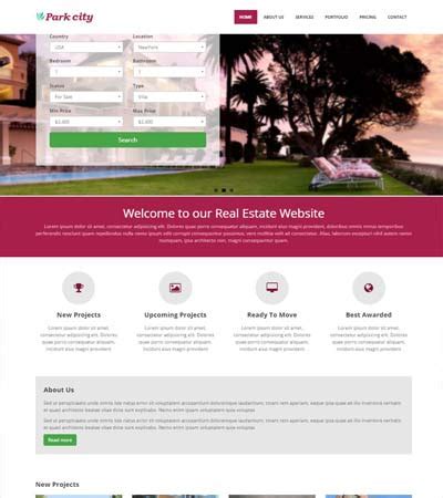 HTML Real Estate Responsive Template WebThemez