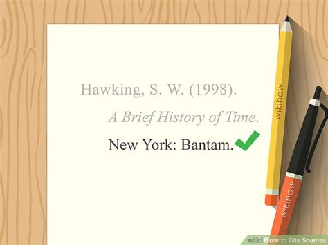 4 Ways To Cite Sources WikiHow