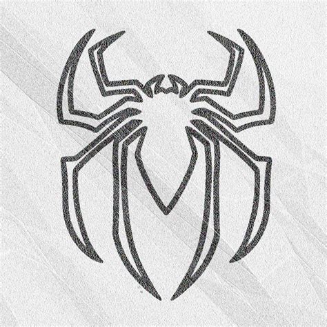 Spiderman Symbol Drawing At Explore Collection Of
