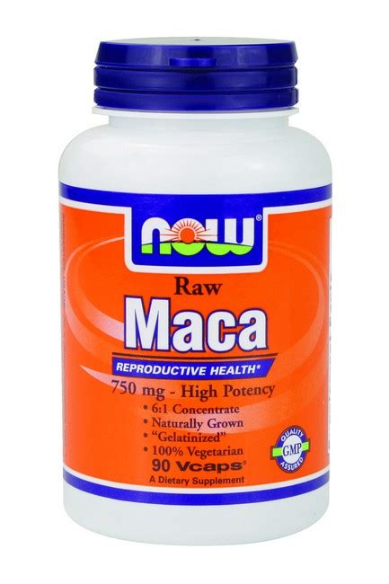 Now Foods Maca Raw Mg Cap