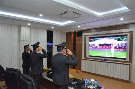Wakapolda Kepri Ikuti Vicon Upacara Peringatan Detik Detik Proklamasi