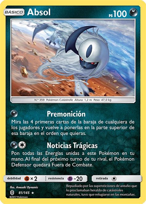Absol Sol y Luna Albor de Guardianes Pokémon Paraíso