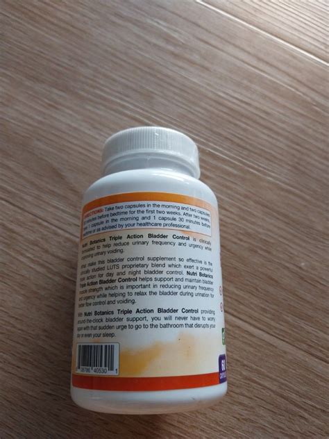Triple Action Bladder Control Health And Nutrition Health Supplements