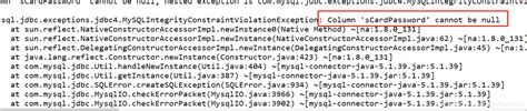 报错column ‘xxx‘ Cannot Be Nullcolumn参数不能为空怎么解决 Csdn博客