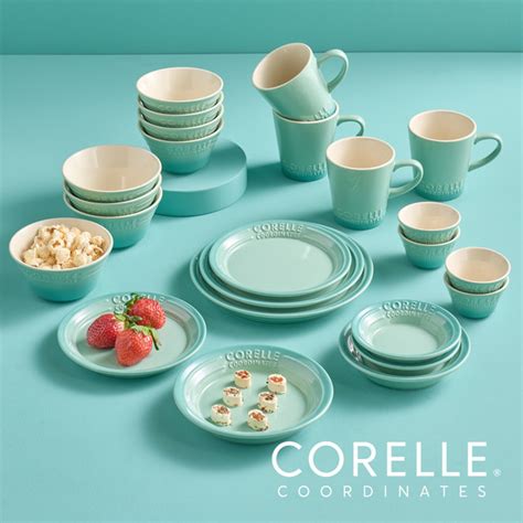 33 [corelle] 코렐 코디네이츠 브리즈스톤 접시 24p 그린 핑크 블루 퍼플 사은품