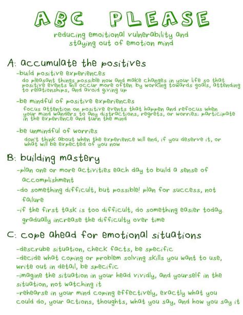 Abc Please Dbt Worksheets