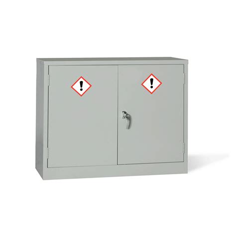 Elite Small Grey Coshh Cabinet With 30 Litre Sump Secure Chemical Storage 71h X 91w X 46d