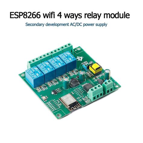 Esp8266 Wifi 4 пути реле модуль Esp 12f вторичная плата развития Ac Dc питания для умного дома